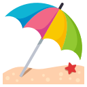 ⛱ Umbrella on Ground Emoji